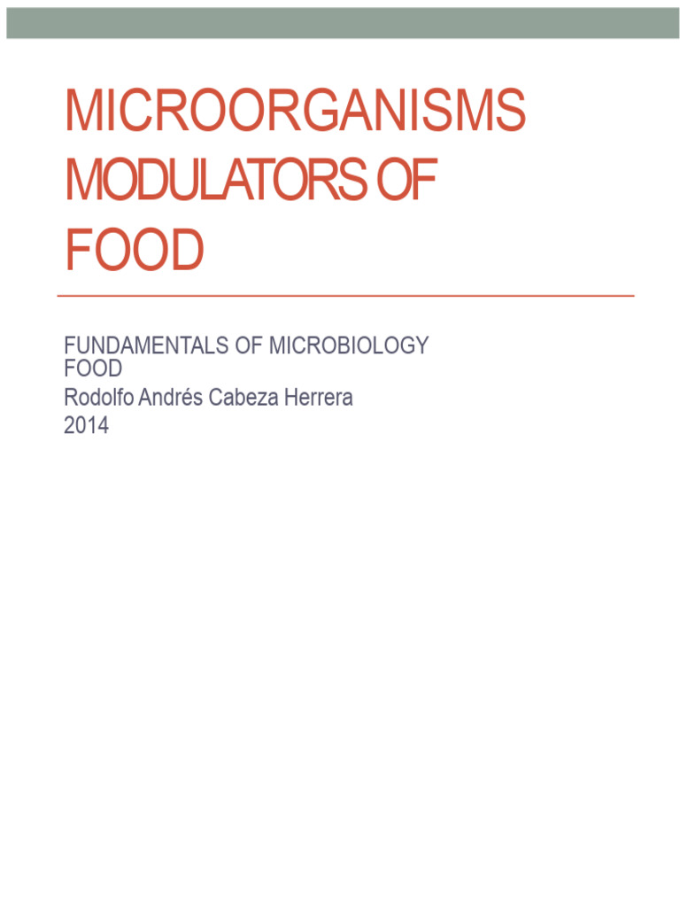 Food Altering Microorganisms | PDF | Hydrolysis | Bacillus