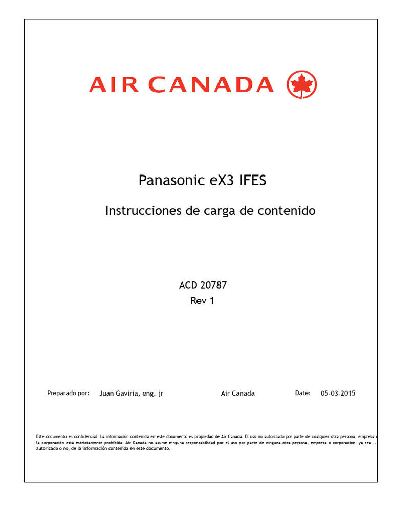 Instrucciones de carga de contenido del Panasonic EX3 IFES | PDF ...