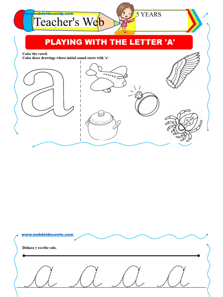 Activities for Learning Letter 'A' | PDF