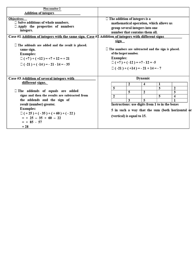 1.1 Addition and Subtraction With Whole Numbers | PDF | Subtraction ...