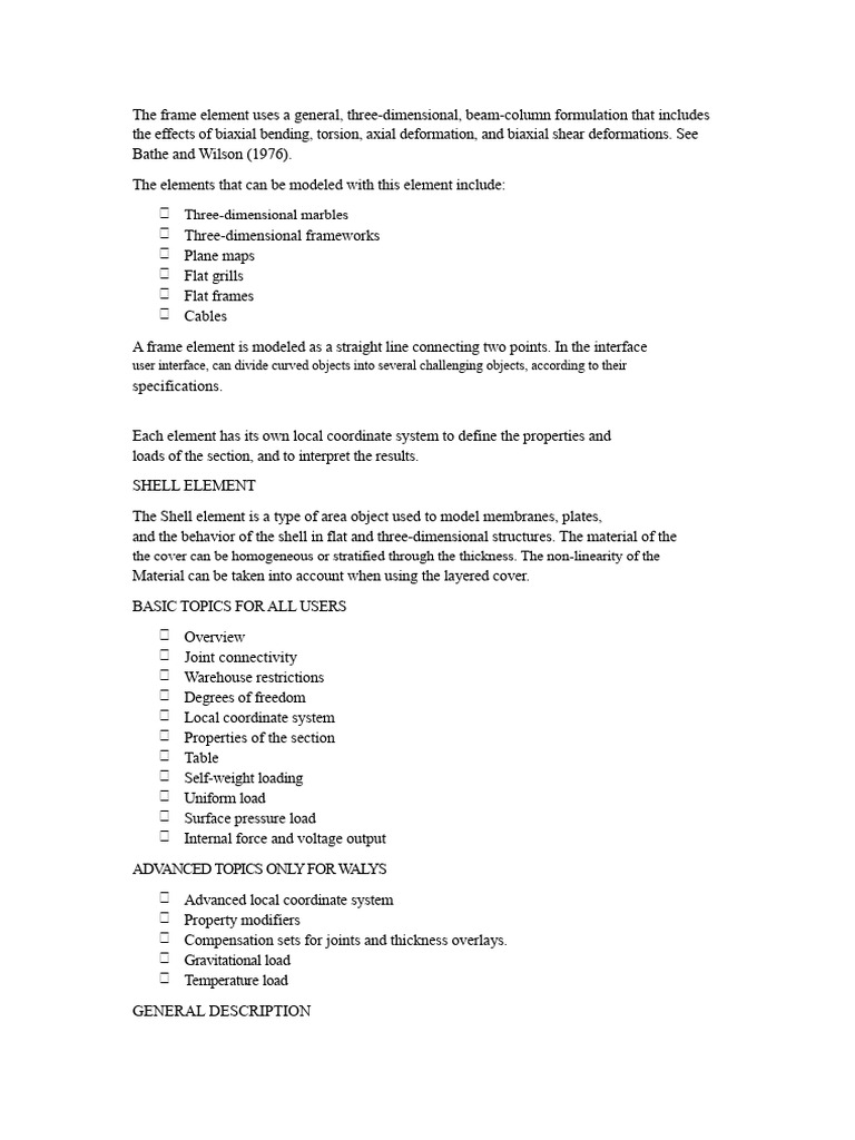 FRAME AND SHELL | PDF | Bending | Beam (Structure)