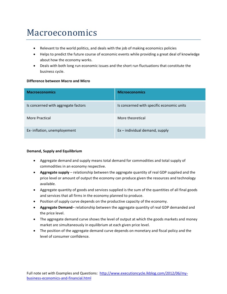 6 - Macroeconomics | PDF | Macroeconomics | Gross Domestic Product