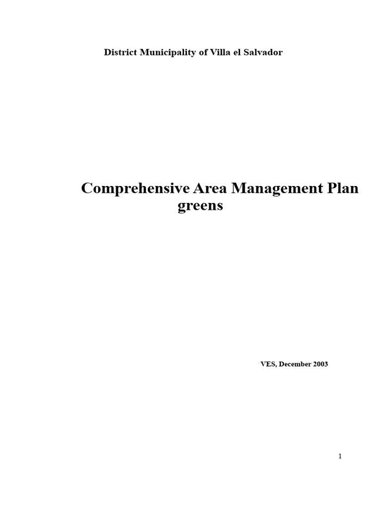 Green Areas Management Plan | PDF | Soil | Compost