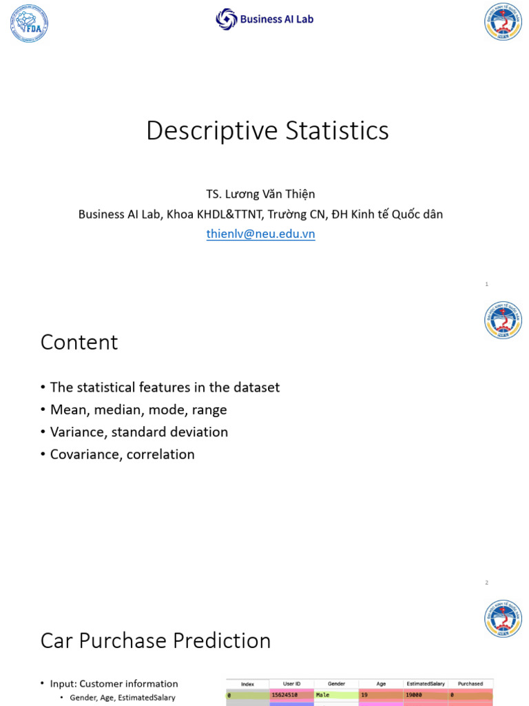 Chapter 5. Descriptive Statistics | PDF | Quartile | Probability Theory