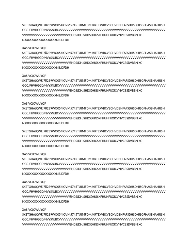 Random Alphanumeric Data Stream | PDF
