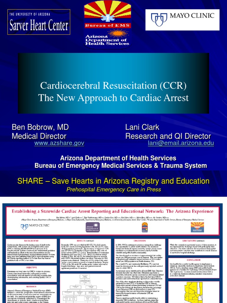 Cardiocerebral Resuscitation (CCR) The New Approach To Cardiac Arrest ...