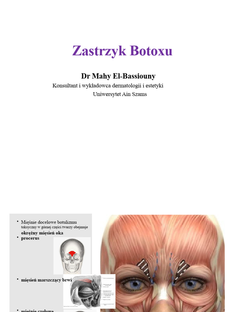 Szkolenie Z Wstrzykiwania Botoksu | PDF