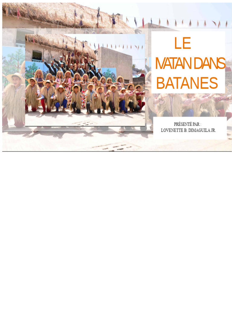 Batanes : Culture et Traditions Ivatans | PDF | Philippines | Taïwan