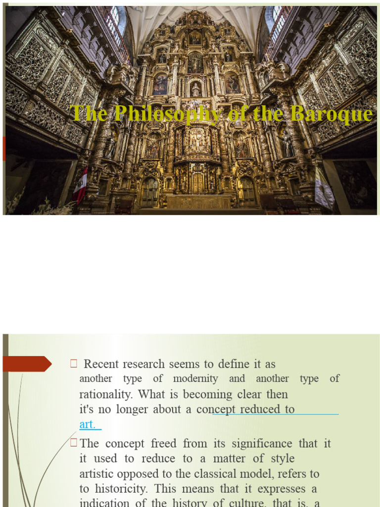 The Philosophy of The Baroque | PDF | Modernity | Baroque