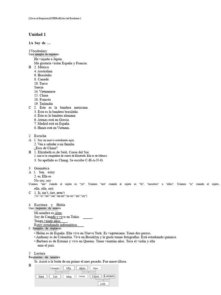 SURPASS 2_Clave de respuestas del libro del estudiante | PDF | Mueble | Afeitado