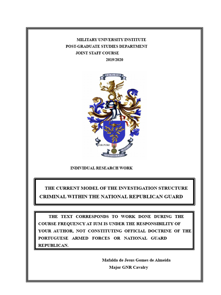 The current model of the criminal investigation structure (...)_Maj ...