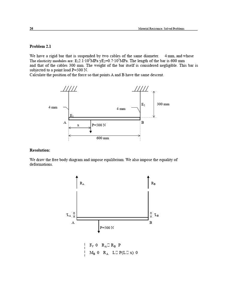 Material Resistance Problem Solutions | PDF | Deformation (Engineering ...