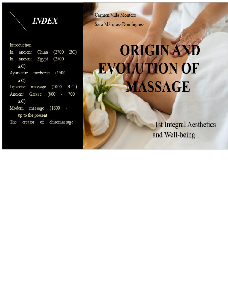 Exhibition of The Origin and Evolution of Massage-1 | PDF | Massage ...