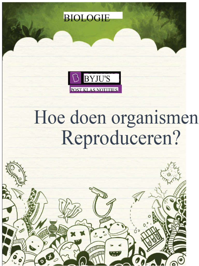 CBSE Klas 10 Termijn 2 Hoe Voortplanten Organismen Studiebijlage | PDF