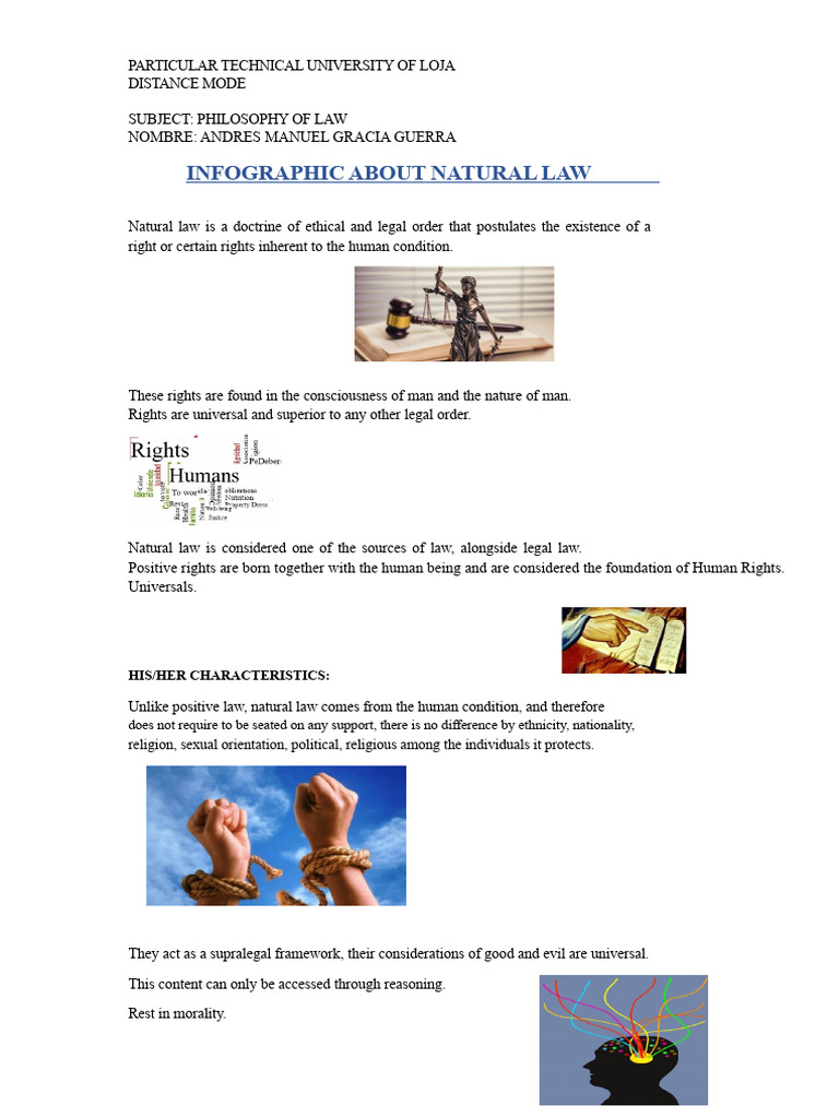 Infographic About Natural Law | PDF | Natural Law | Reason