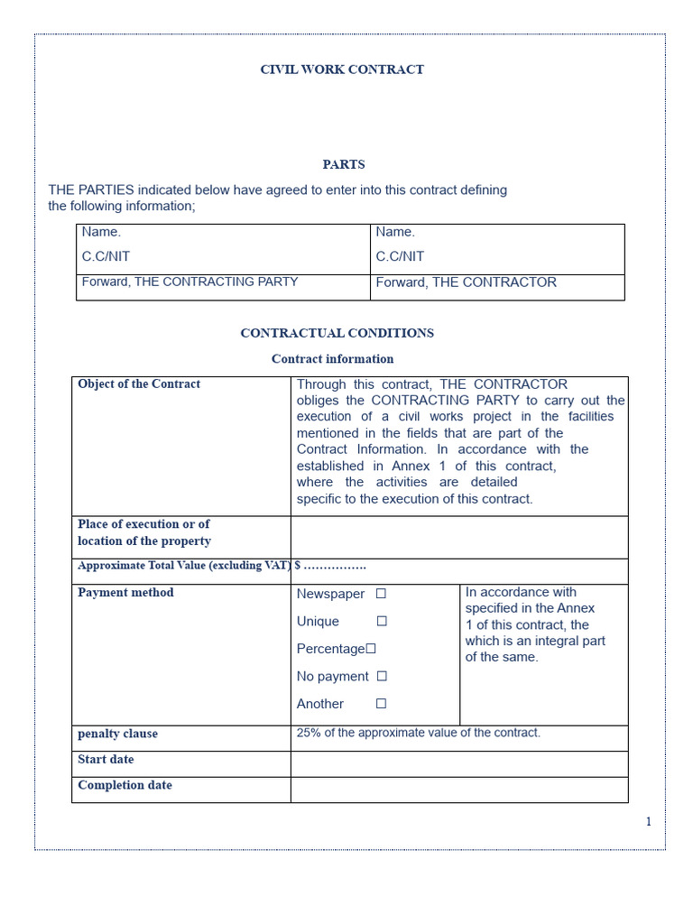Draft Civil Engineering Contract | PDF | Employment | Intellectual Property