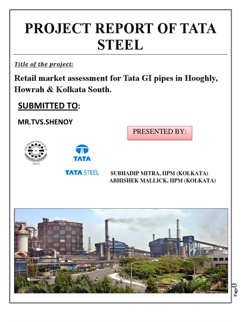 Revised Project Report of Tata Steel33333333333333 | PDF | Rolling ...
