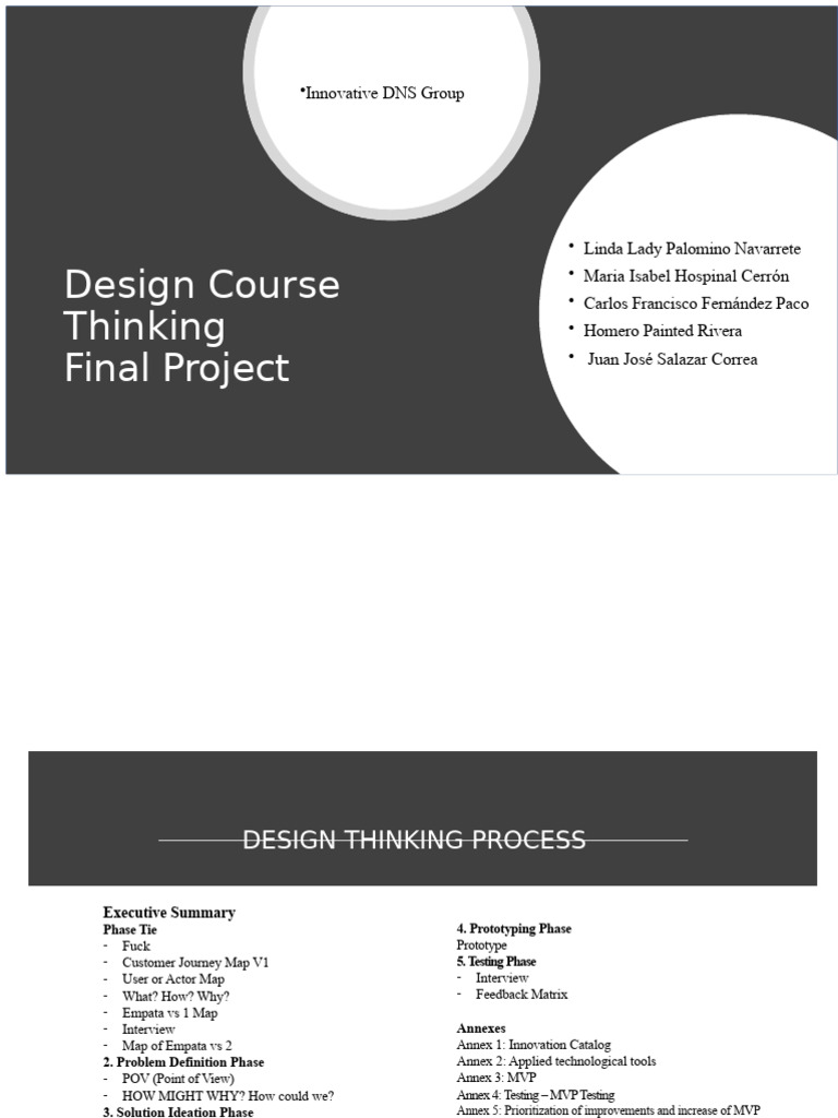 Final Project - Design Thinking | PDF | Design Thinking