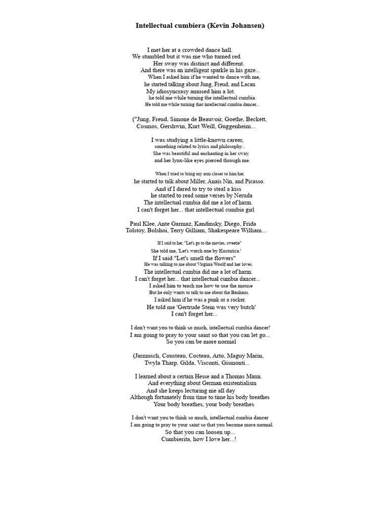 Song Lyrics Dossier - Popular Culture Unit | PDF