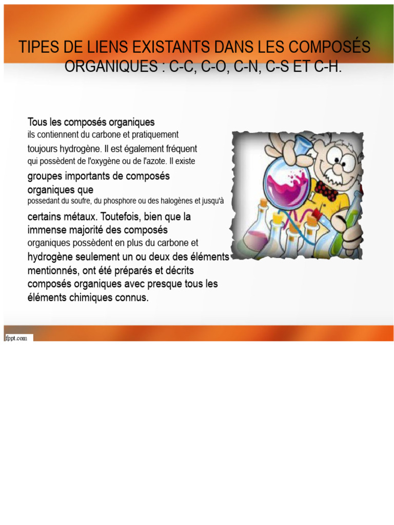 Types de liaisons dans les composés organiques | PDF | Composés ...
