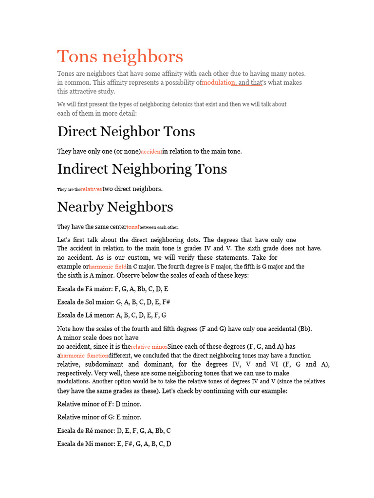 Neighboring Tones | PDF | Musical Techniques | Music Theory