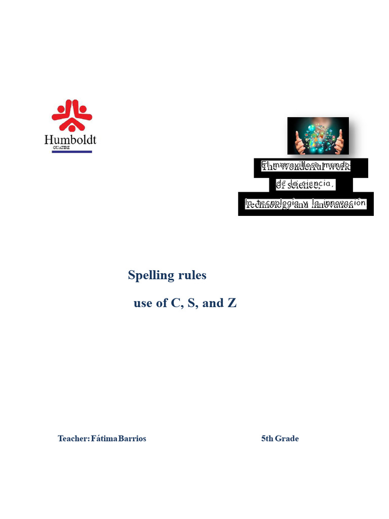 Spelling Rules Use of C, S, and Z PDD | PDF | Syntax | Language Mechanics