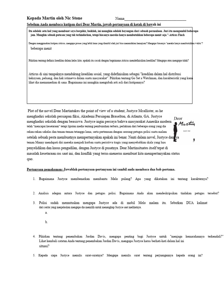 Analisis Keadilan dalam Dear Martin | PDF