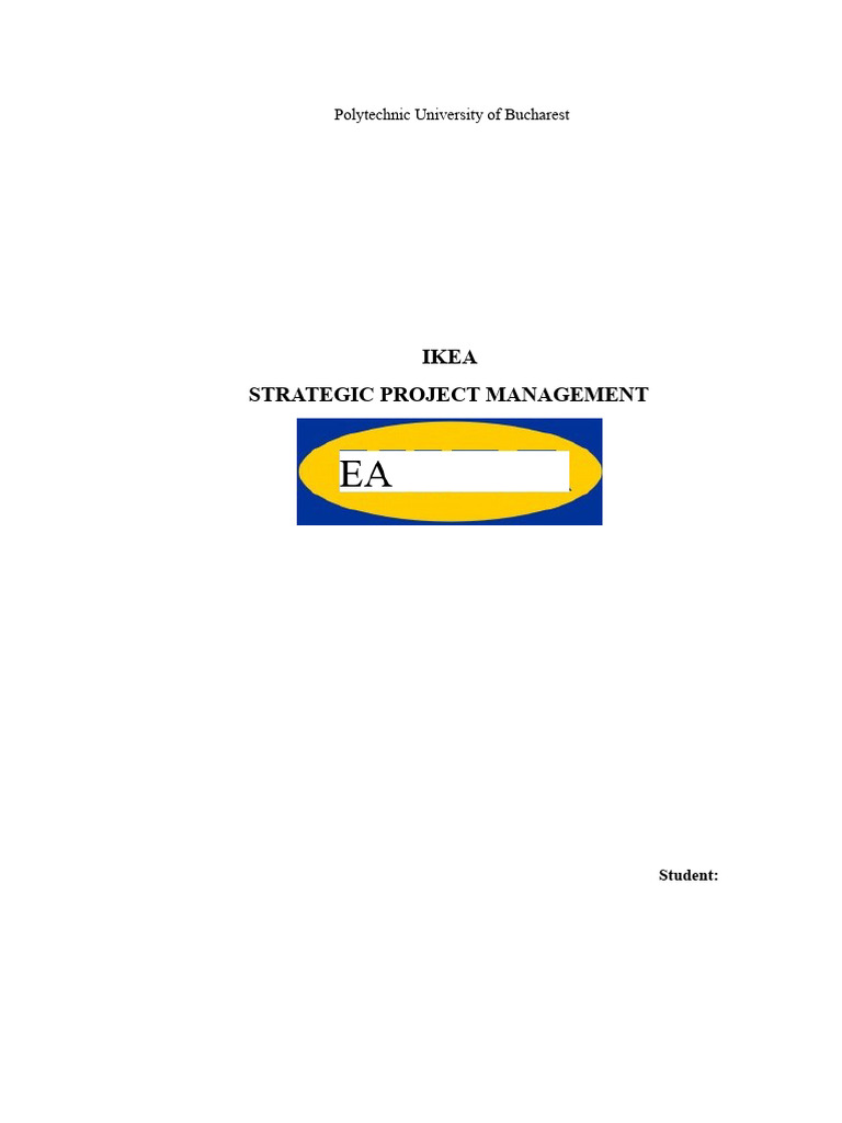IKEA Romania: Strategic Project Analysis | PDF | Profit (Economics ...