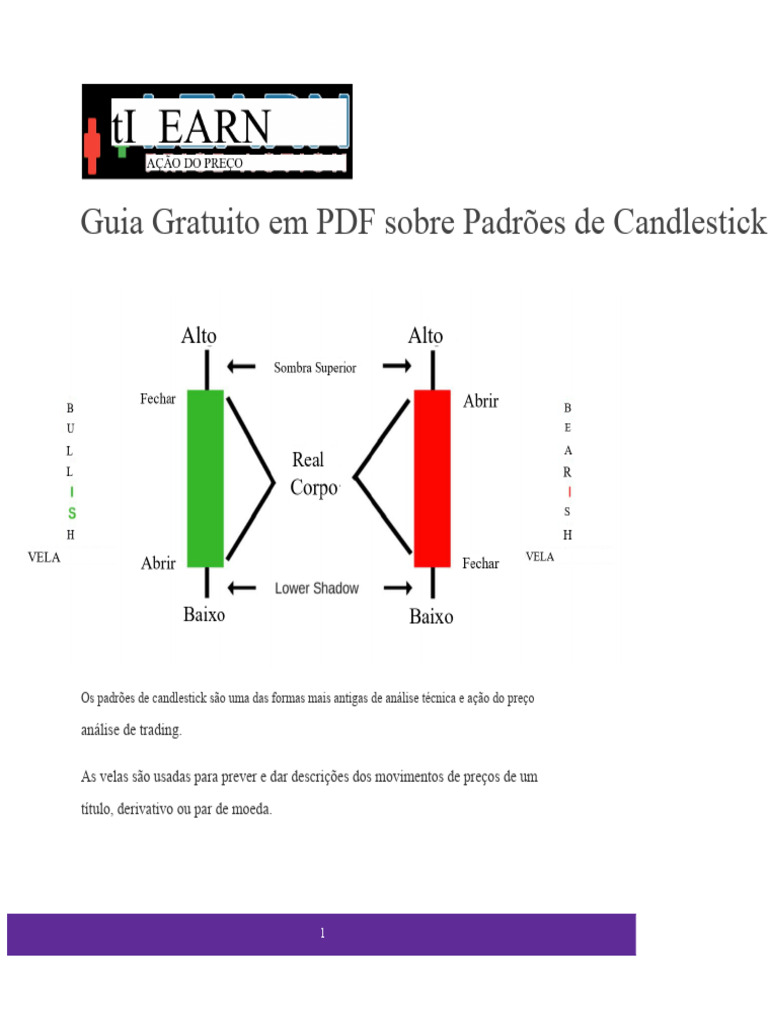 Guia Completo de Padrões de Candlestick | PDF | Tempo | Cor