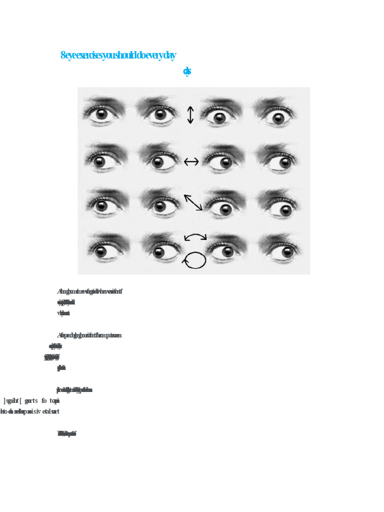 8 Eye Exercises You Should Do Every Day | PDF