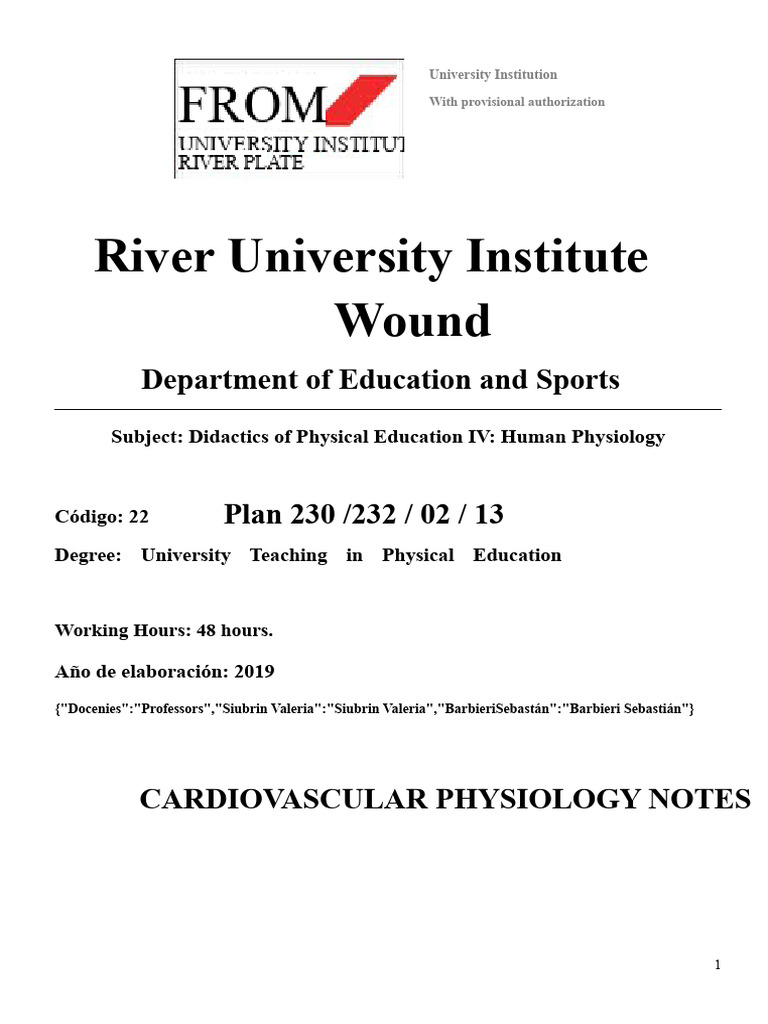 Cardiovascular Physiology Study Guide | PDF | Heart | Circulatory System