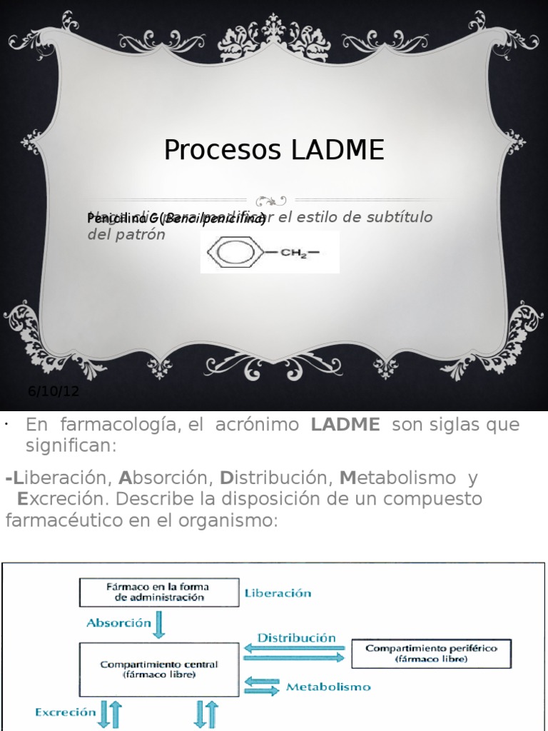 Procesos LADME en Penicilina G | PDF