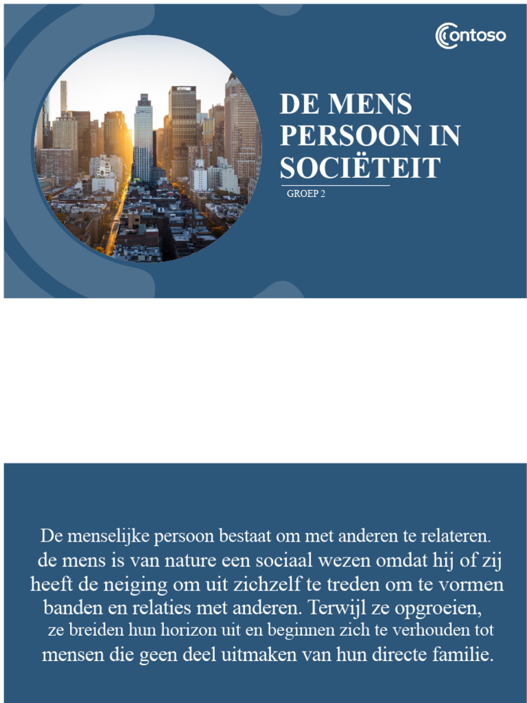 De Mens in de Samenleving (1) | PDF