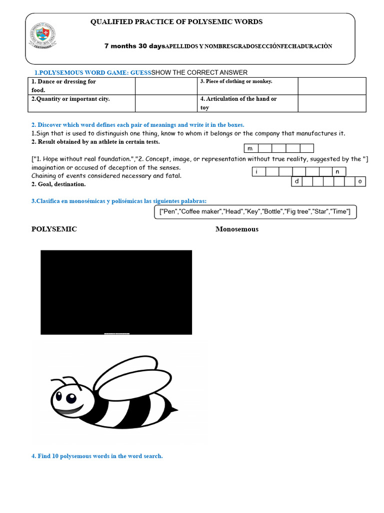 Understanding Polysemic Words | PDF