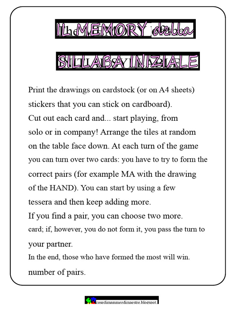 Memory of The Initial Syllable | PDF
