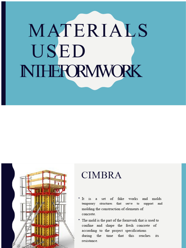 Formwork Materials and Wood Types Guide | PDF | Wood | Concrete