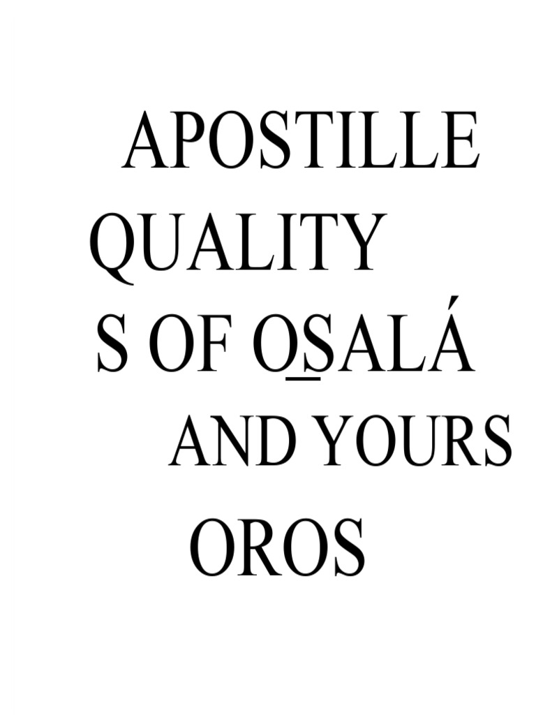 Osalá Ritual Offerings and Practices | PDF