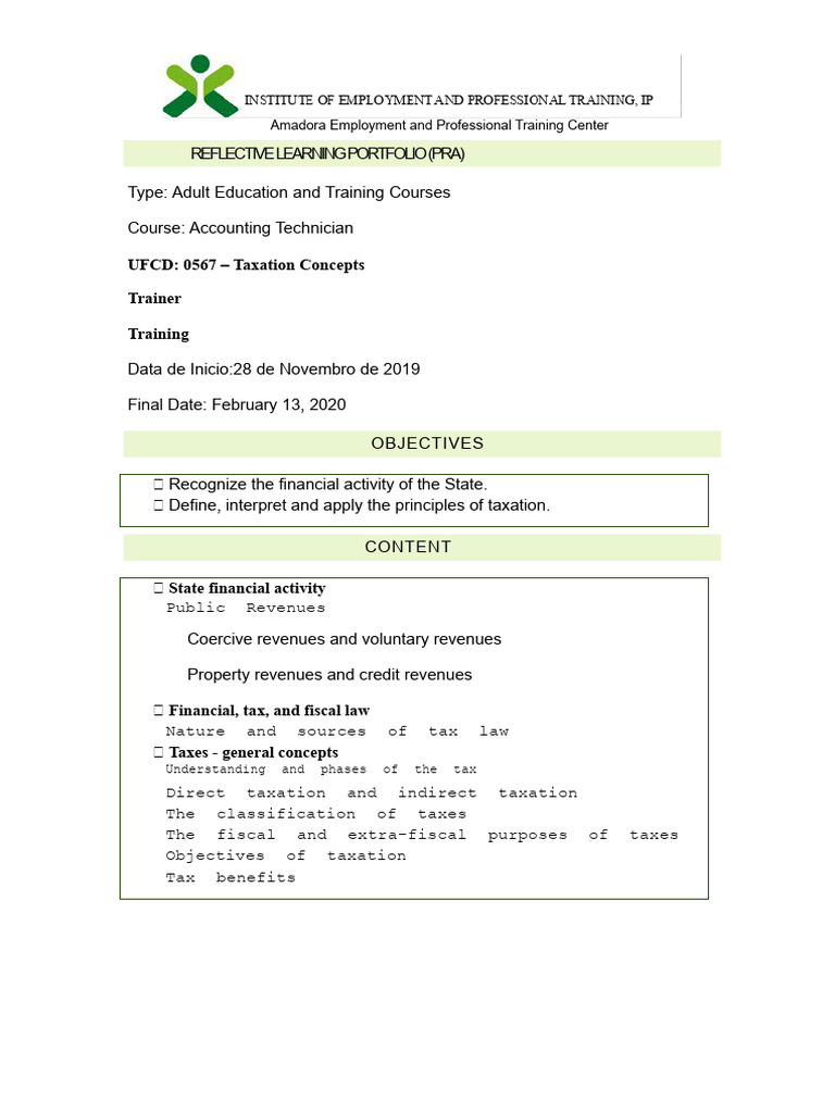 UFCD 0567 | PDF | Taxes | Income Tax