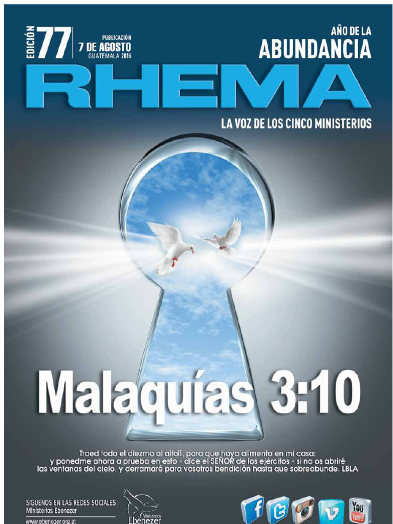 Rhema Magazine August 2016 | PDF | Abraham | Tithe