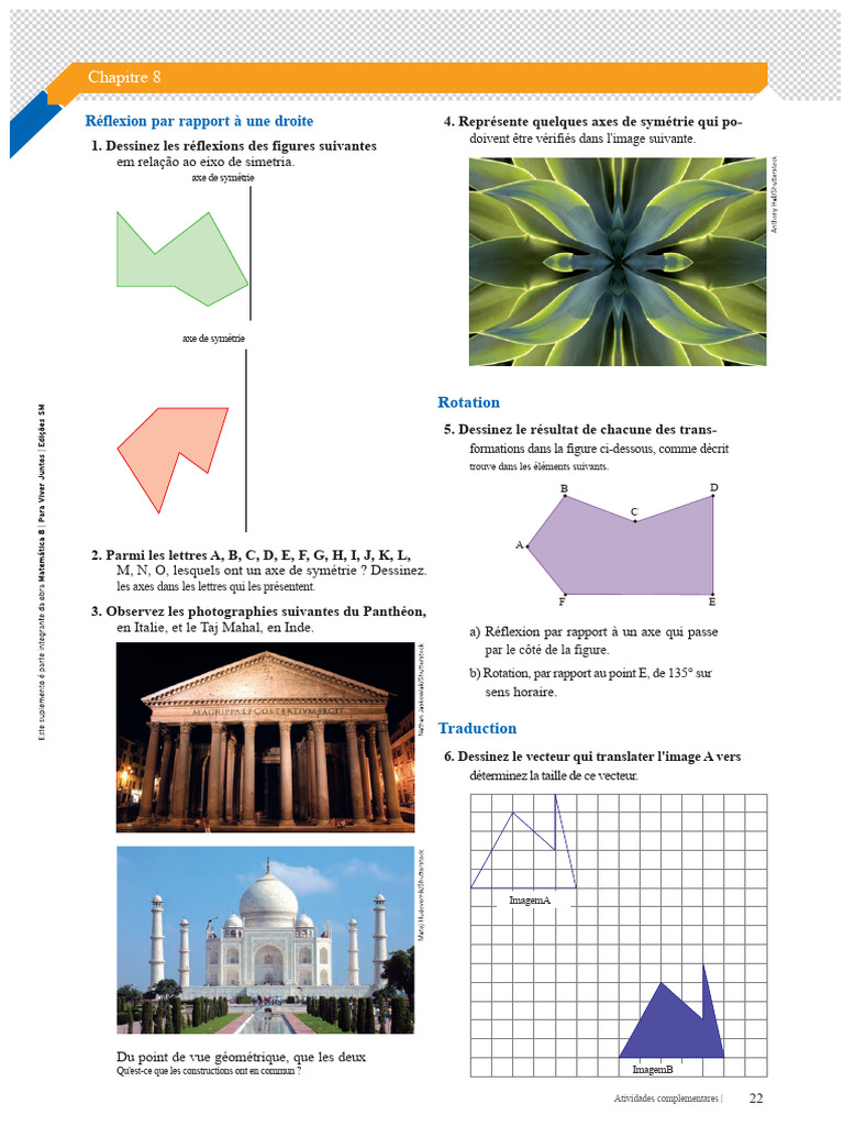 Axes de symétrie et transformations géométriques | PDF | Géométrie