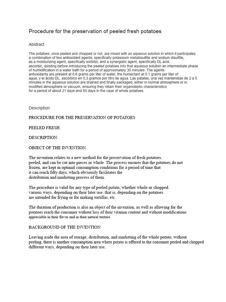 Conservation Pope | PDF | Water | Potato