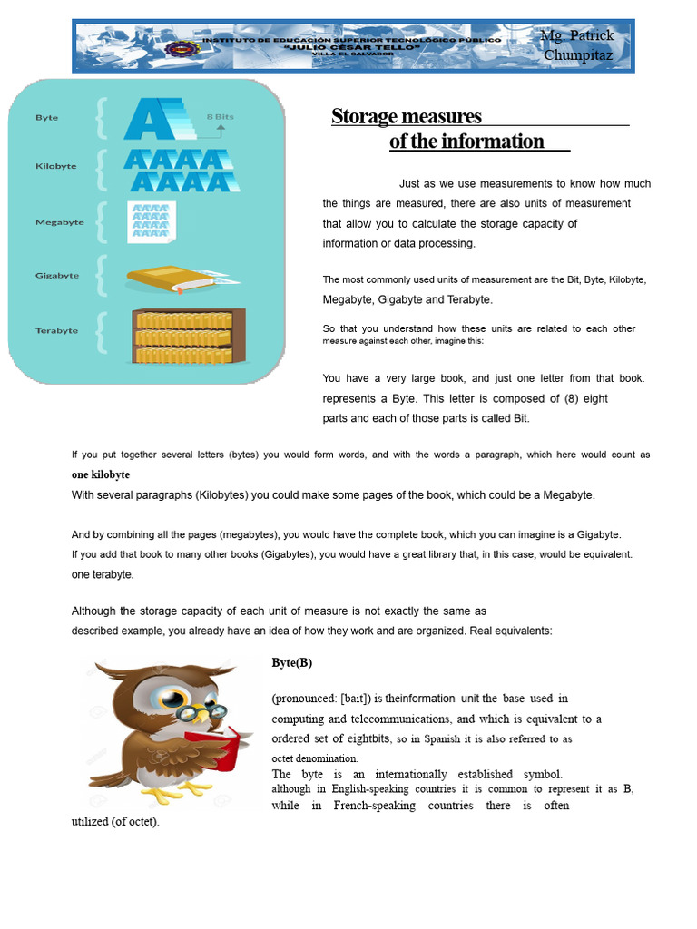 Understanding Data Storage Units | PDF | Byte | Bit