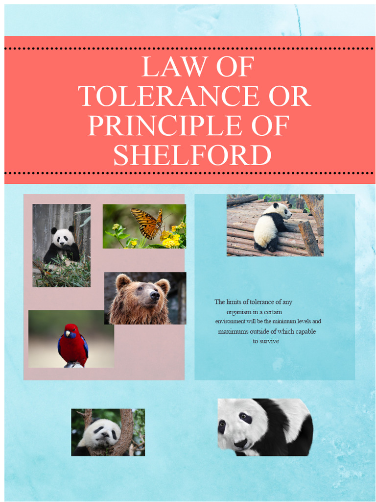 law of tolerance or Shelford's principle | PDF