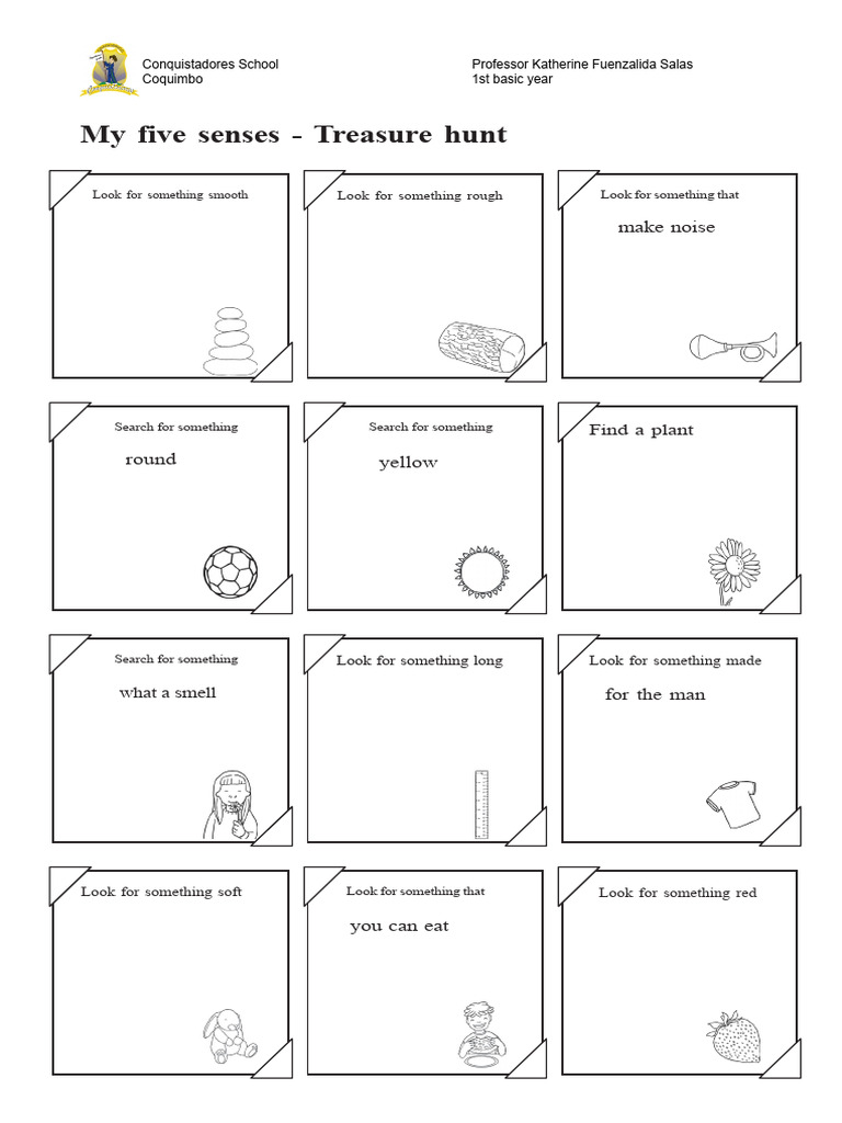 Sensory Treasure Hunt Activities | PDF