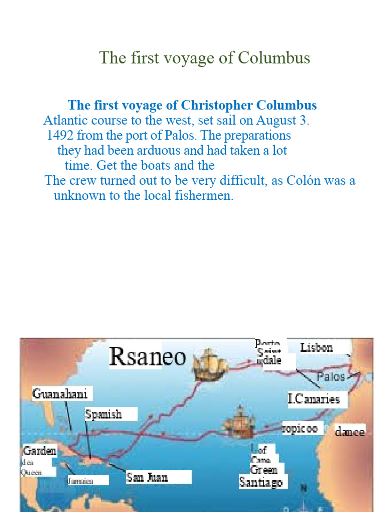 Columbus's First Voyage | PDF