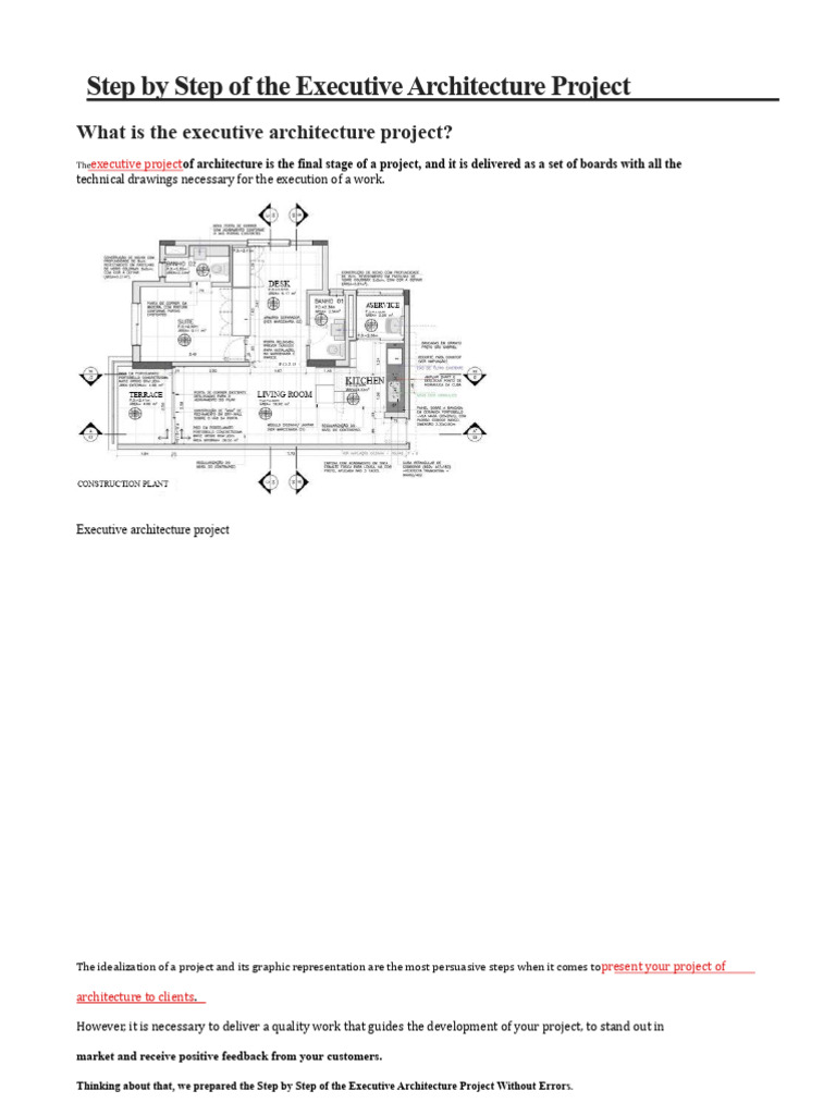 Step by Step of The Executive Architecture Project Without Errors | PDF ...