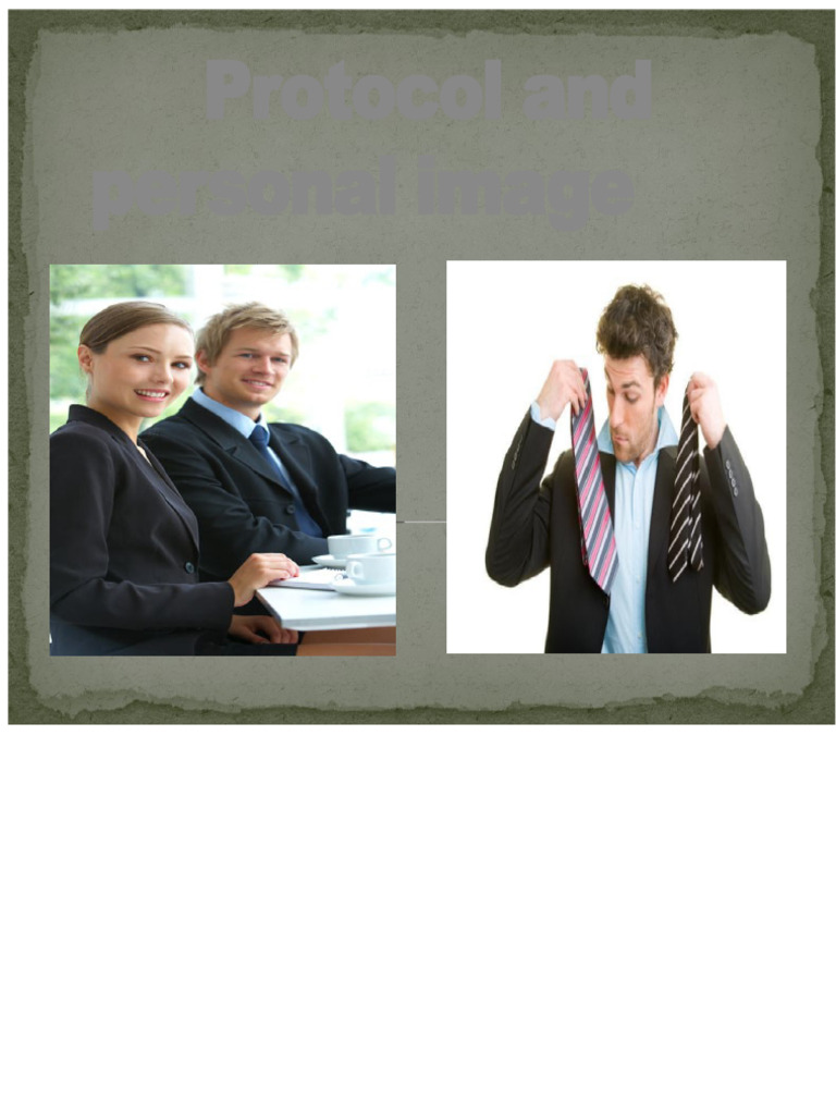 Protocol and Personal Image Guidelines | PDF | Trousers | Clothing