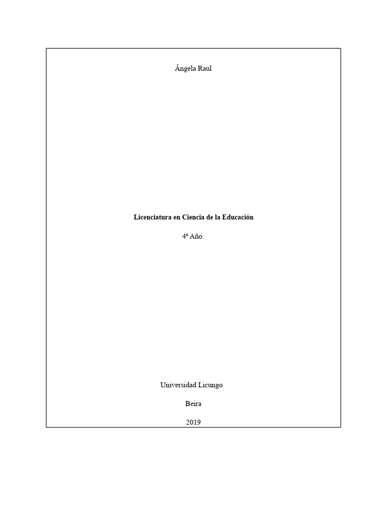 Historial de La Escuela Secundaria Mateus Sansão Mutemba | PDF ...