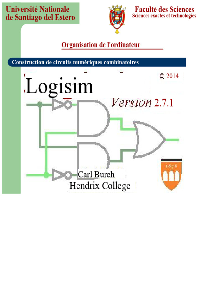Guide de Logisim pour Circuits Logiques | PDF | Fonction logique ...