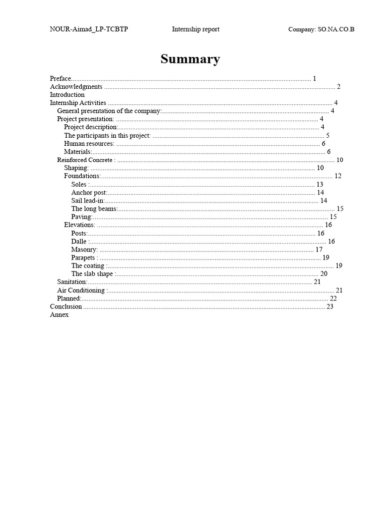 Internship Report_Building | PDF | Concrete | Loader (Equipment)